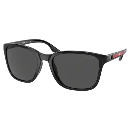 Солнцезащитные очки Prada PS 02WS 1AB06F, черный, серый