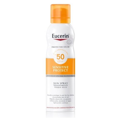 Eucerin Eucerin Sensitive Protect прозрачная дымка для загара SPF 50, 200 мл