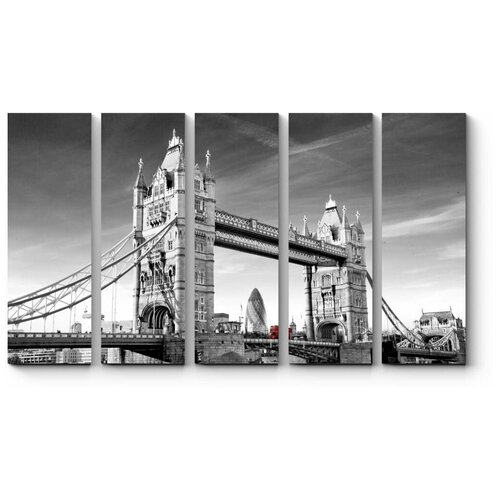 Модульная картина Монохромный Лондон 160x96