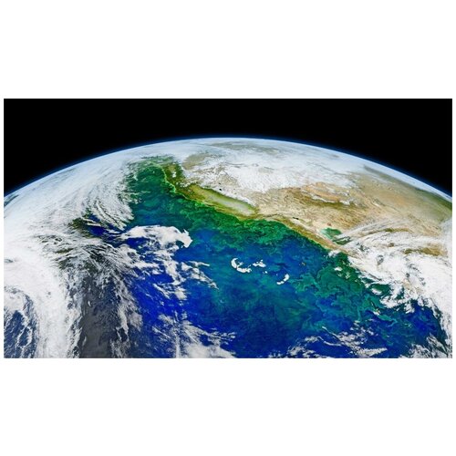 Постер / Плакат / Картина Спутниковый снимок Земли 60х90 см в раме