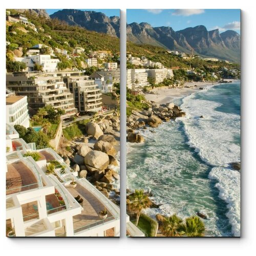 Модульная картина На побережье Кейптауна50x50