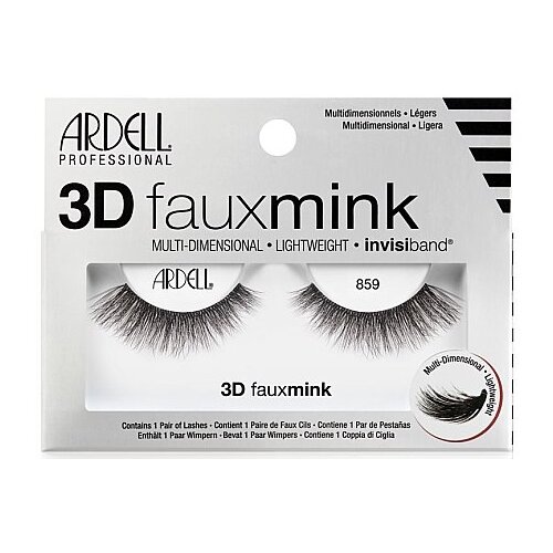 Ardell Ресницы 3D Faux Mink 859, черный, 2 шт.