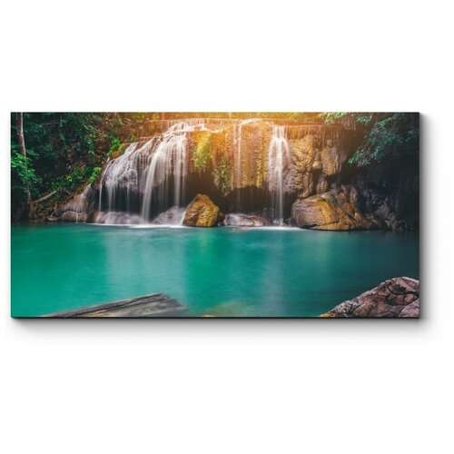 Модульная картина Водопад Эраван , Тайланд40x20