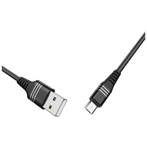Кабель Hoco U46 Tricyclic USB - microUSB, 1 м, черный
