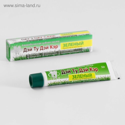 Зубная паста аюрведическая зелёный, 50 г