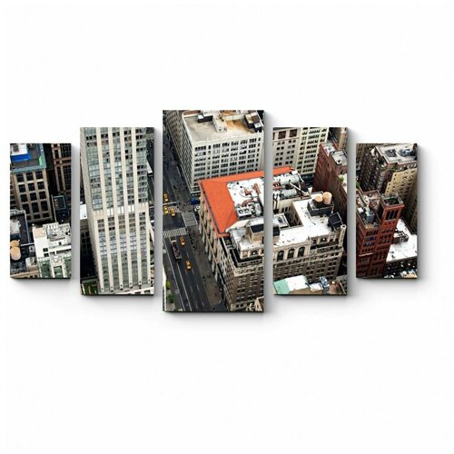 Модульная картина Пасмурный день в Нью-Йорке120x66