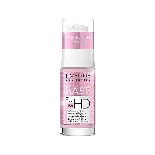 Eveline Cosmetics База под макияж Full HD Make Up Base Illuminating and Lifting Primer, 30 мл, белый