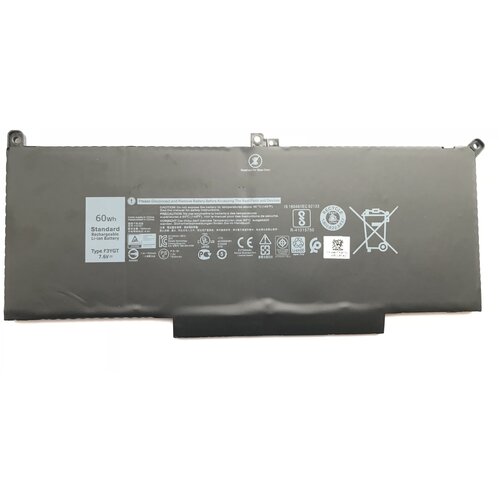 F3YGT Аккумулятор (батарея) для ноутбука DELL Latitude 7280 7380 7480 7290 F3YGT (7.6V 60Wh)