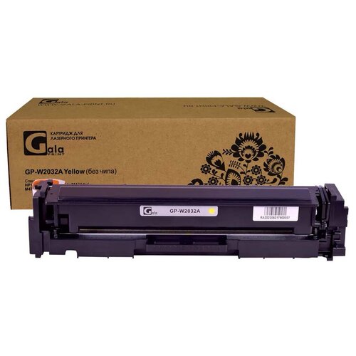 Картридж W2032A (415A) для HP Color LaserJet M479fdn, M454dw, M479dw, M479fdw без чипа 2100 стр. GalaPrint желтый