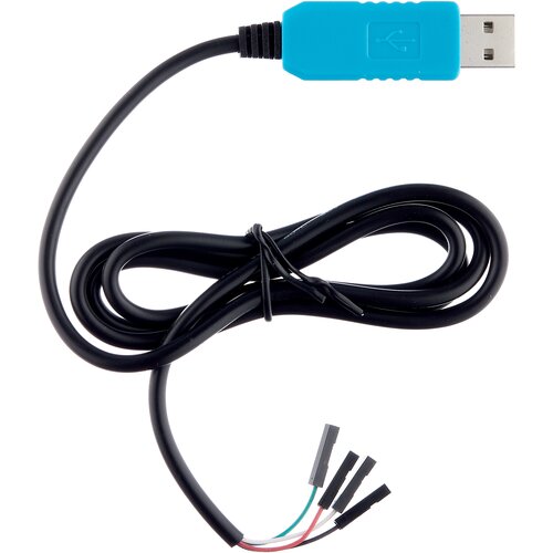 Кабель-адаптер конвертер USB на RS232 UART TTL PL2303TA GSMIN AK86 (Голубой)