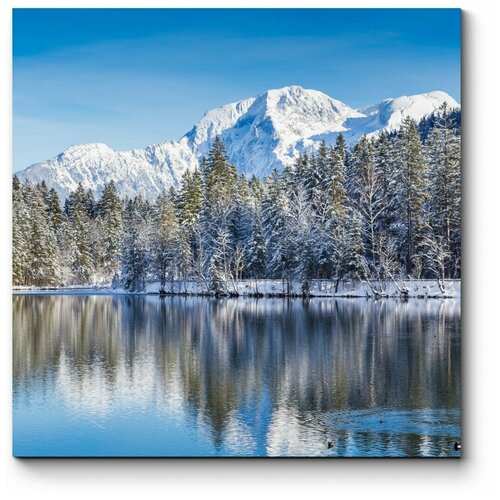 Модульная картина Красота горного озера 80x80