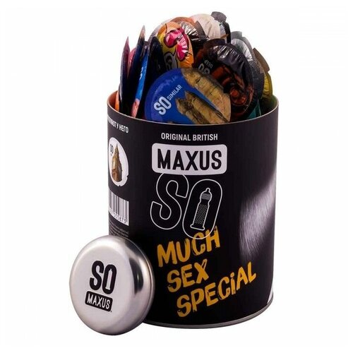 Текстурированные презервативы в кейсе MAXUS So Much Sex - 100 шт, цвет не указан