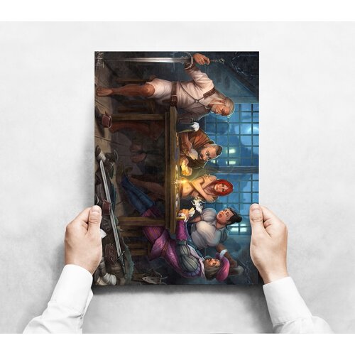 Постер "Вселенная Ведьмака" А4 (21х30 см) / Плакат интерьерный (без рамы)