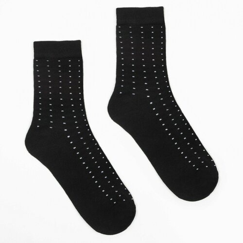 Носки Minaku, размер 27, белый, черный