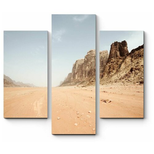 Модульная картина Широкая пустынная дорога 110x99