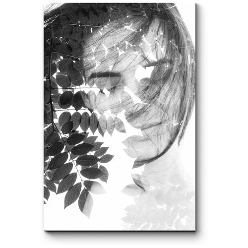 Модульная картина Тропический портрет девушки 80x120
