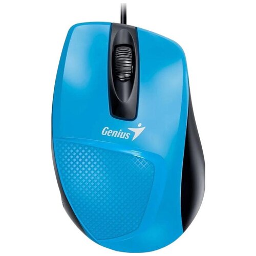 Мышь компьютерная Genius DX-150X, USB, 1000 DPI, кабель 1.5 м, синий