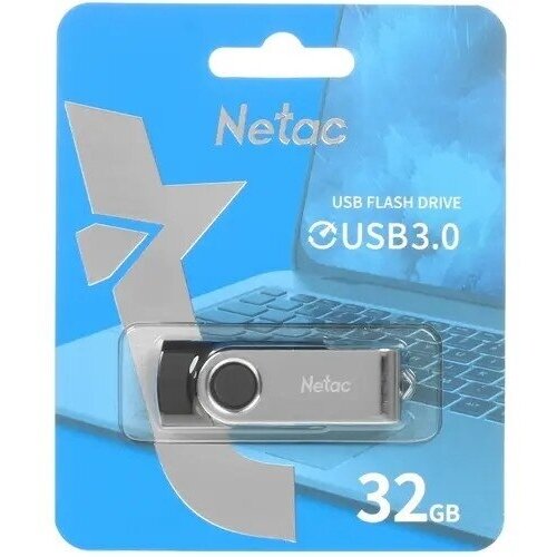 Netac USB Drive 32GB U505 USB3.0, ABS+Metal housing [NT03U505N-032G-30BK]