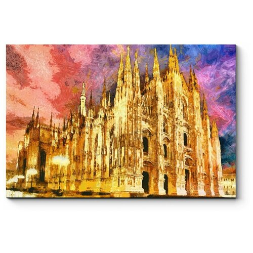 Модульная картина Вечерние краски Милана 40x27