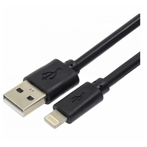 Дата-кабель USB-Lightning, 2 м, черный