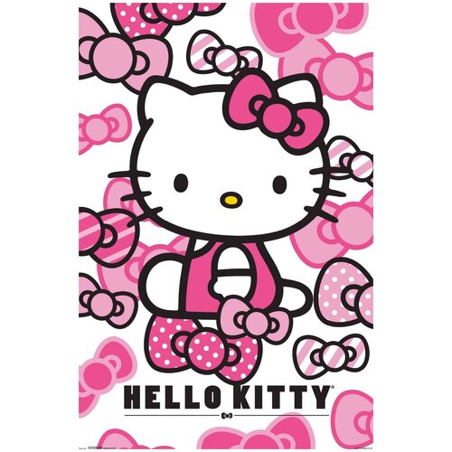Постер / Плакат / Картина Hello Kitty 50х70 см в подарочном тубусе