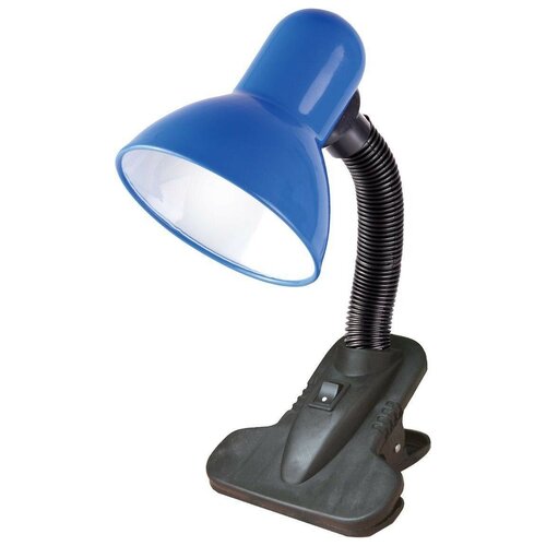 Лампа офисная Uniel TLI-222 Light Blue, E27, 60 Вт, синий