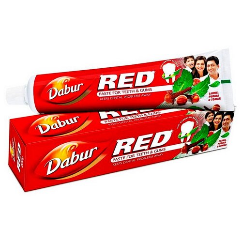 Зубная паста Dabur Red, 200 мл, 200 г, красный