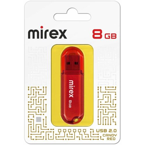 Флешка USB Flash Drive MIREX CANDY RED 8GB
