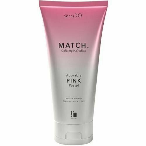 Sim Sensitive Маска оттеночная SensiDo Match Adorable Pink Pastel розовый пастельный, 200 мл