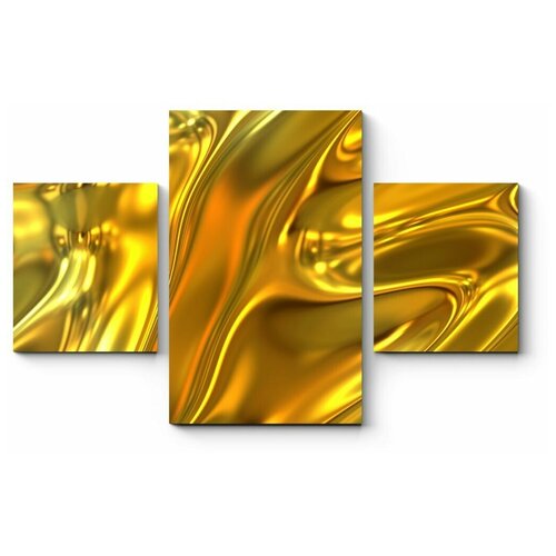 Модульная картина Расплавленное золото120x78