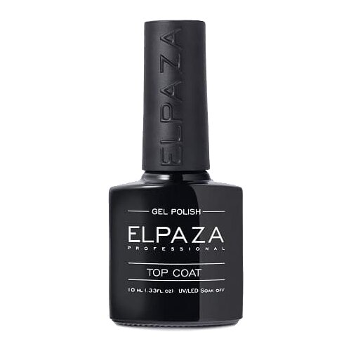 ELPAZA Верхнее покрытие Top Coat, прозрачный, 10 мл