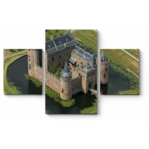 Модульная картина Средневековый замок Мейдерслот в Нидерландах170x111