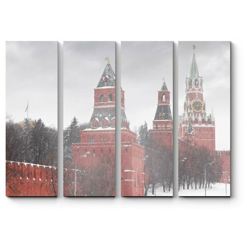 Модульная картина Зимняя Москва100x75