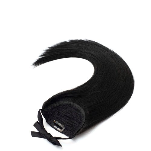 Hairshop Хвост на ленте 1.0 Berkana 40 см (60 гр) (Черный)