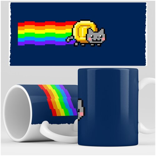 Кружка RocketCup с принтом "Nyan Cat" мем