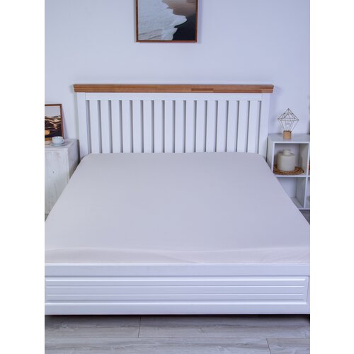 Простынь на резинке 200х200 см, высота борта 25 см, для 2-х спальной кровати евро