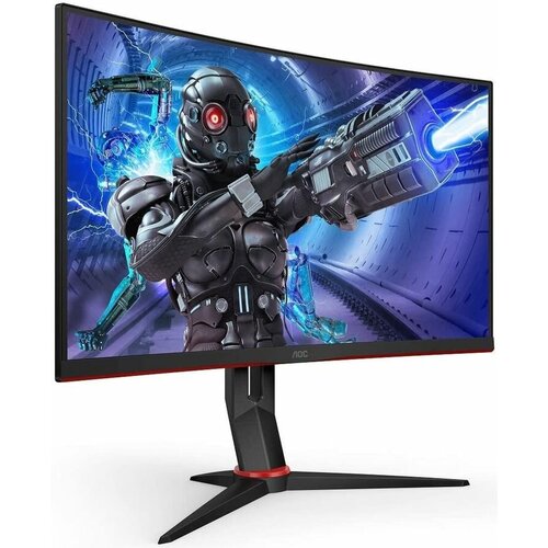 Монитор AOC Gaming C27G2ZU 27", черный/красный и черный