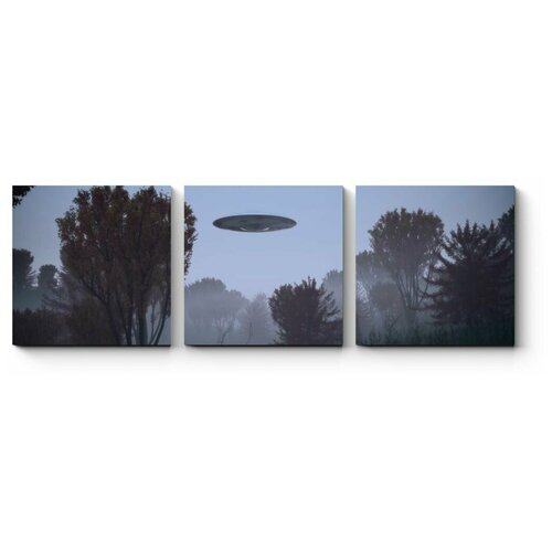 Модульная картина Таинственный туман 190x63