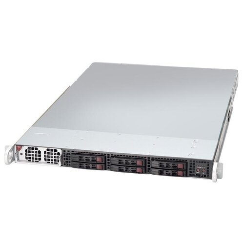 Сервер Supermicro SuperServer 1019GP-TT без процессора/без накопителей/количество отсеков 2.5" hot swap: 6/LAN 10 Гбит/c