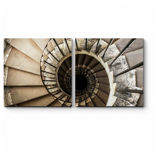 Модульная картина Винтовая лестница 70x35