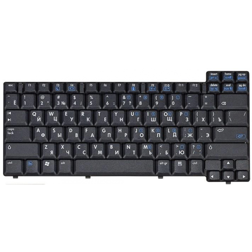 Клавиатура для ноутбука HP Compaq nx6110 черная, крепления вверху