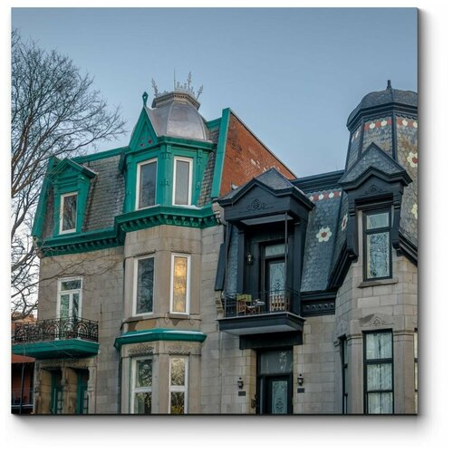 Модульная картина Красочные Викторианские дома70x70