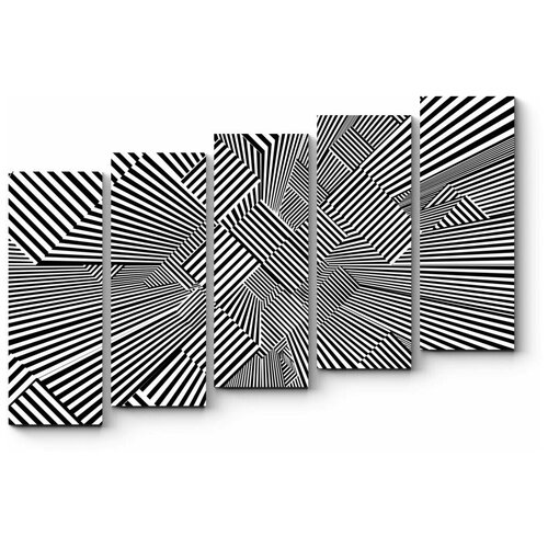 Модульная картина Трехмерный лабиринт 120x84