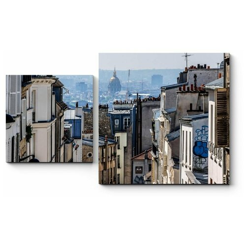 Модульная картина Прекрасная панорама Парижа110x66
