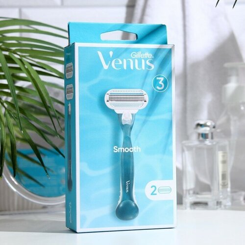 Бритвенный станок Gillette Venus + 2 сменные кассеты, 3 лезвия