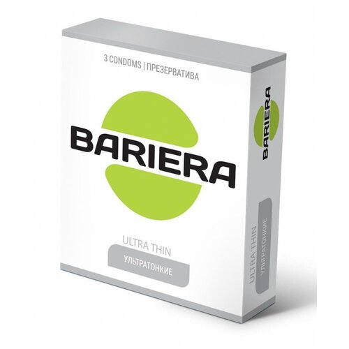 Ультратонкие презервативы Bariera Ultra Thin - 3 шт. (цвет не указан)