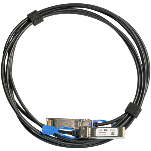 Патч-корд MikroTik XS+DA0003 25G 3м черный SFP28-SFP28