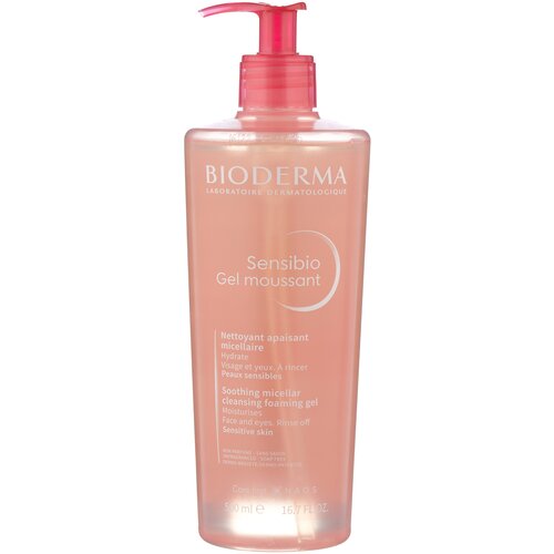 Bioderma гель очищающий Sensibio (с дозатором), 500 мл