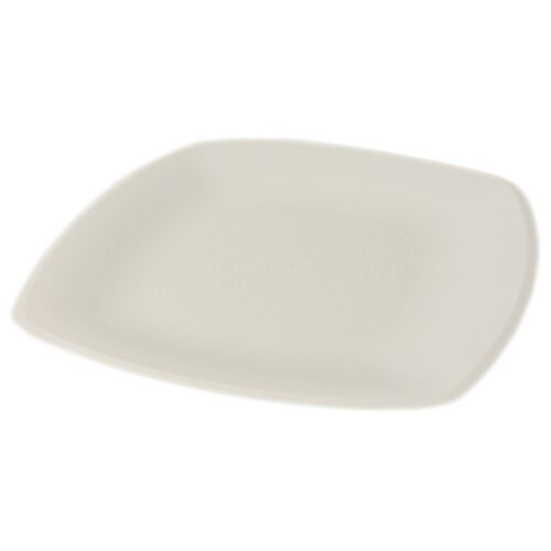 Тарелка одноразовая - блюдо квадратное белое 30х30см ПП 12 штук в упаковке