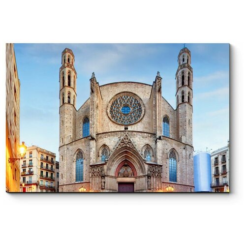 Модульная картина Церковь Святой Марии, Барселона40x27